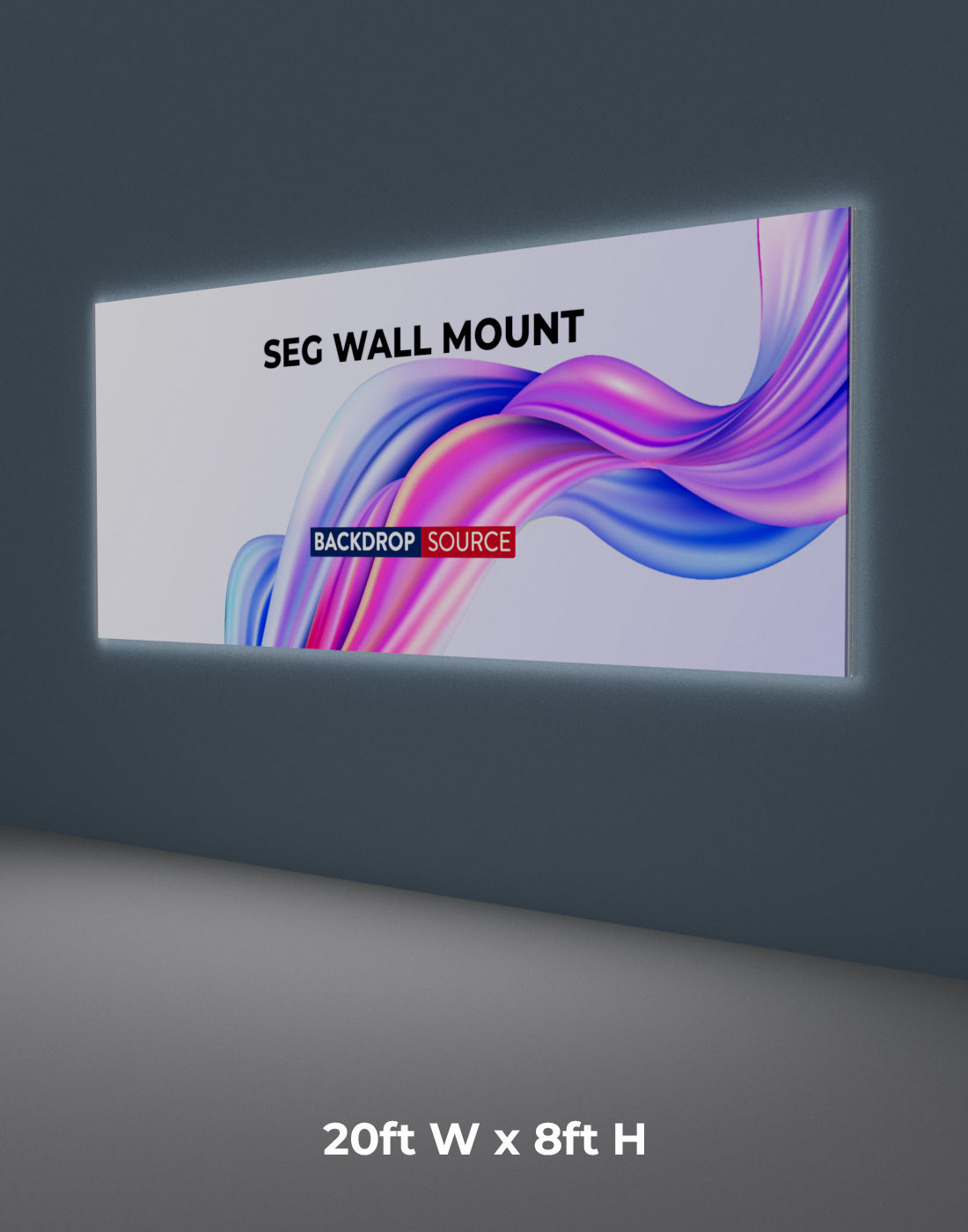Wall-Mounted SEG Light Box | Custom Backlit Display for Retail & Events USA – Backdropsource