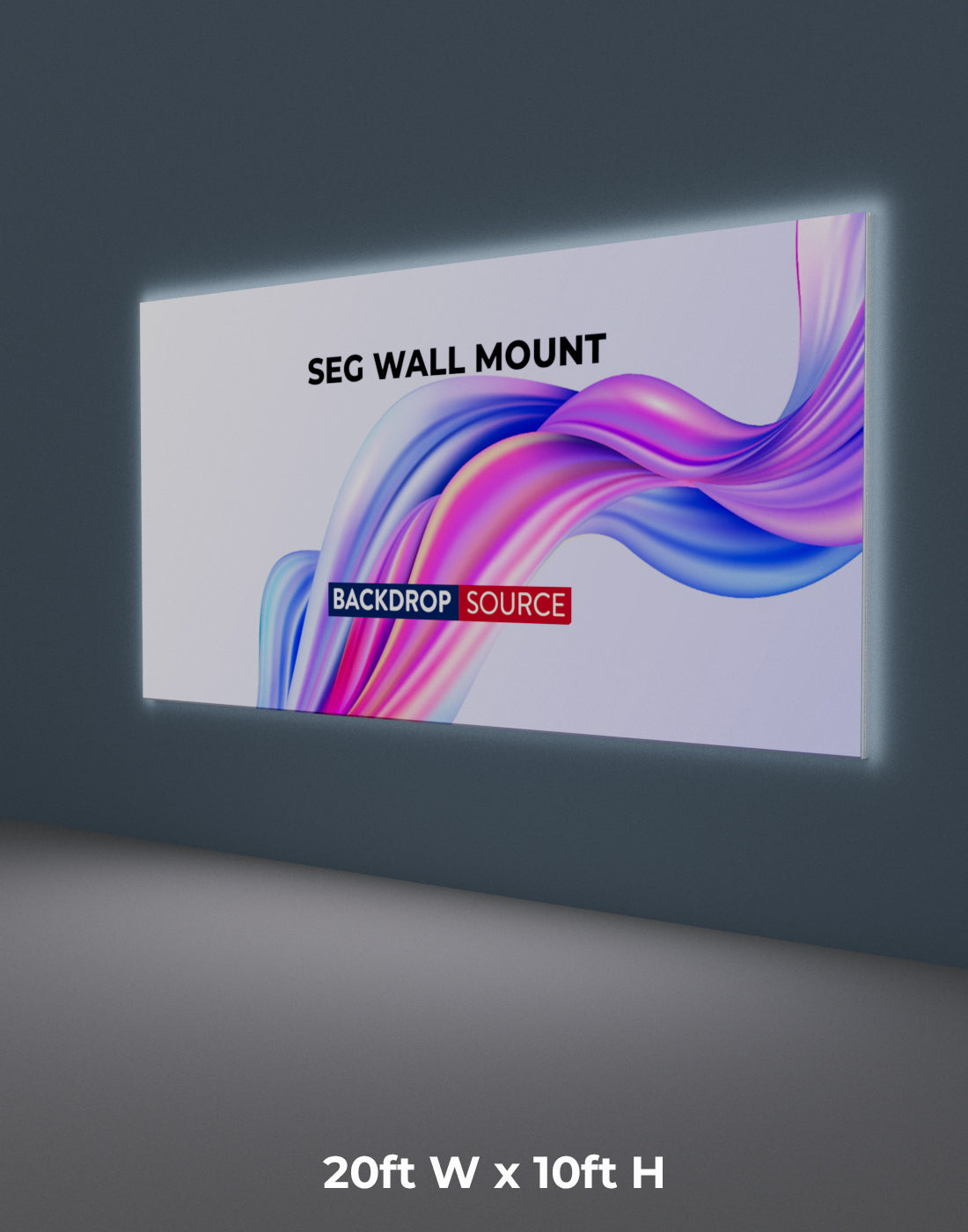 Wall-Mounted SEG Light Box | Custom Backlit Display for Retail & Events USA – Backdropsource