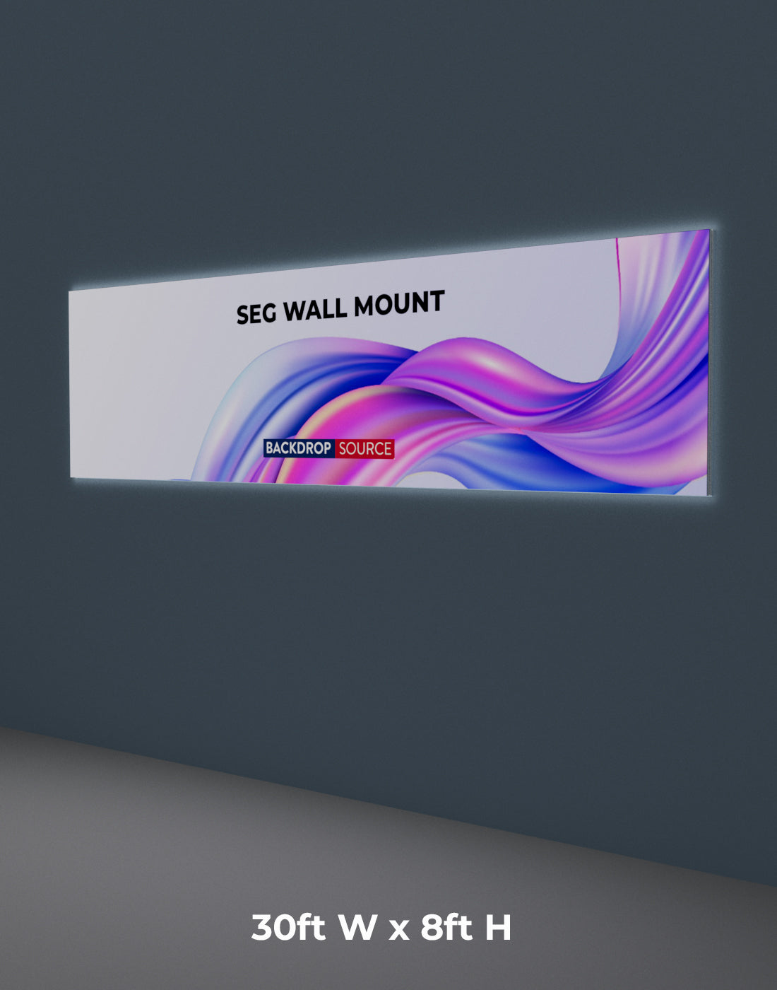 Wall-Mounted SEG Light Box | Custom Backlit Display for Retail & Events USA – Backdropsource