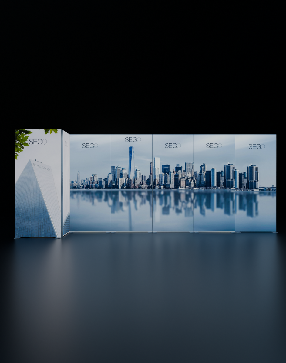 SEGO Backlit Lightbox 20ft x 10ft - Model 2 | Custom Trade Show Display ...
