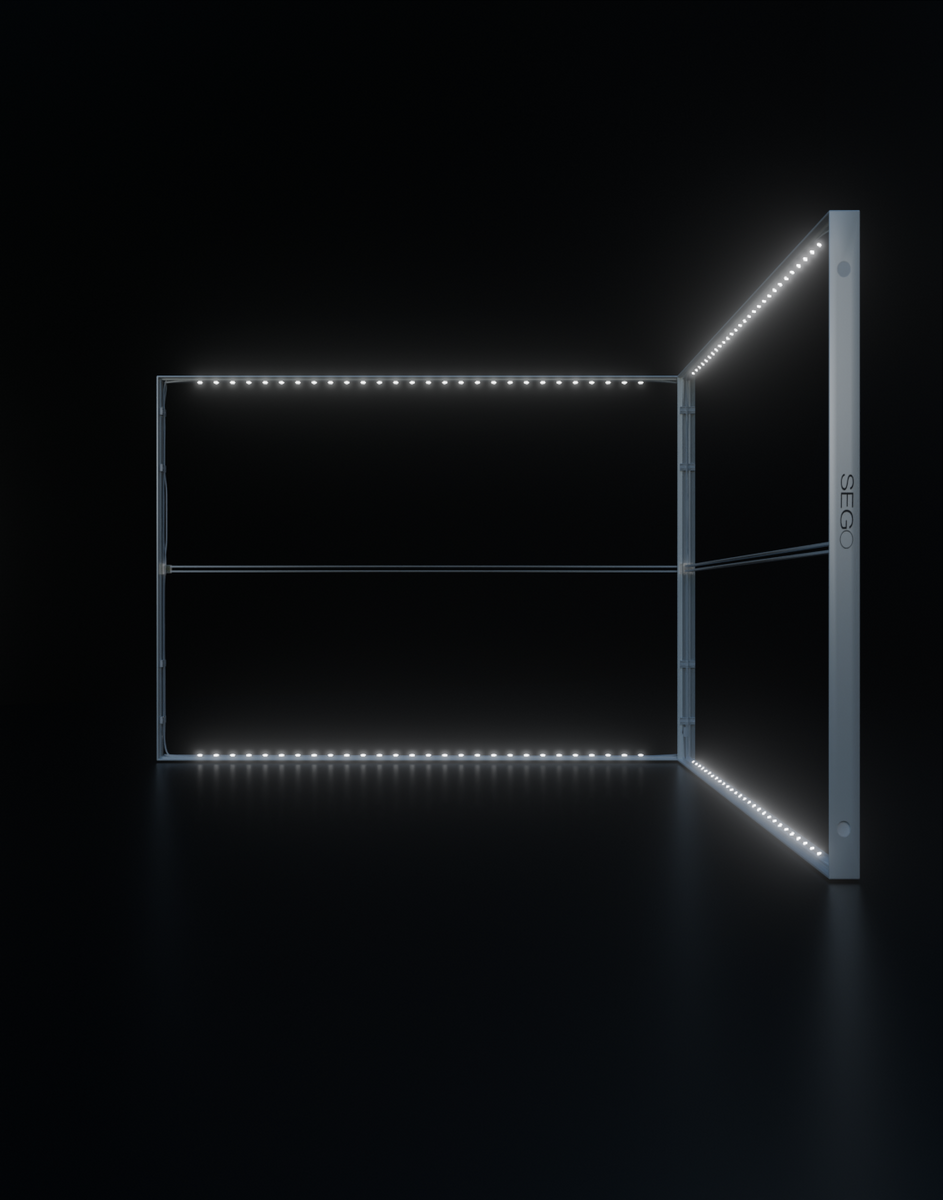 SEGO Backlit Booth 10ft x 10ft - Model 4 | Custom Trade Show Booth USA ...