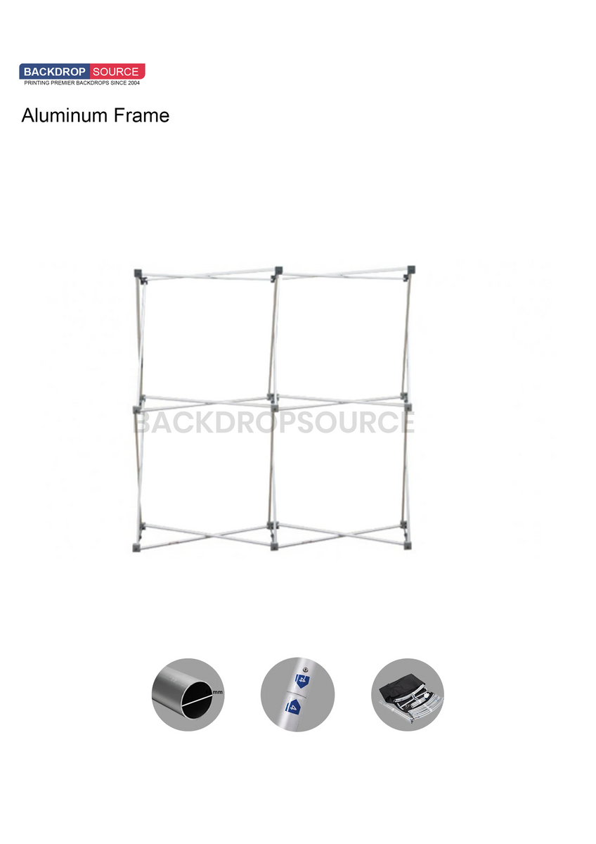 2 x 2 Pop-Up Geometrix Grid Display for Exhibits – Backdropsource