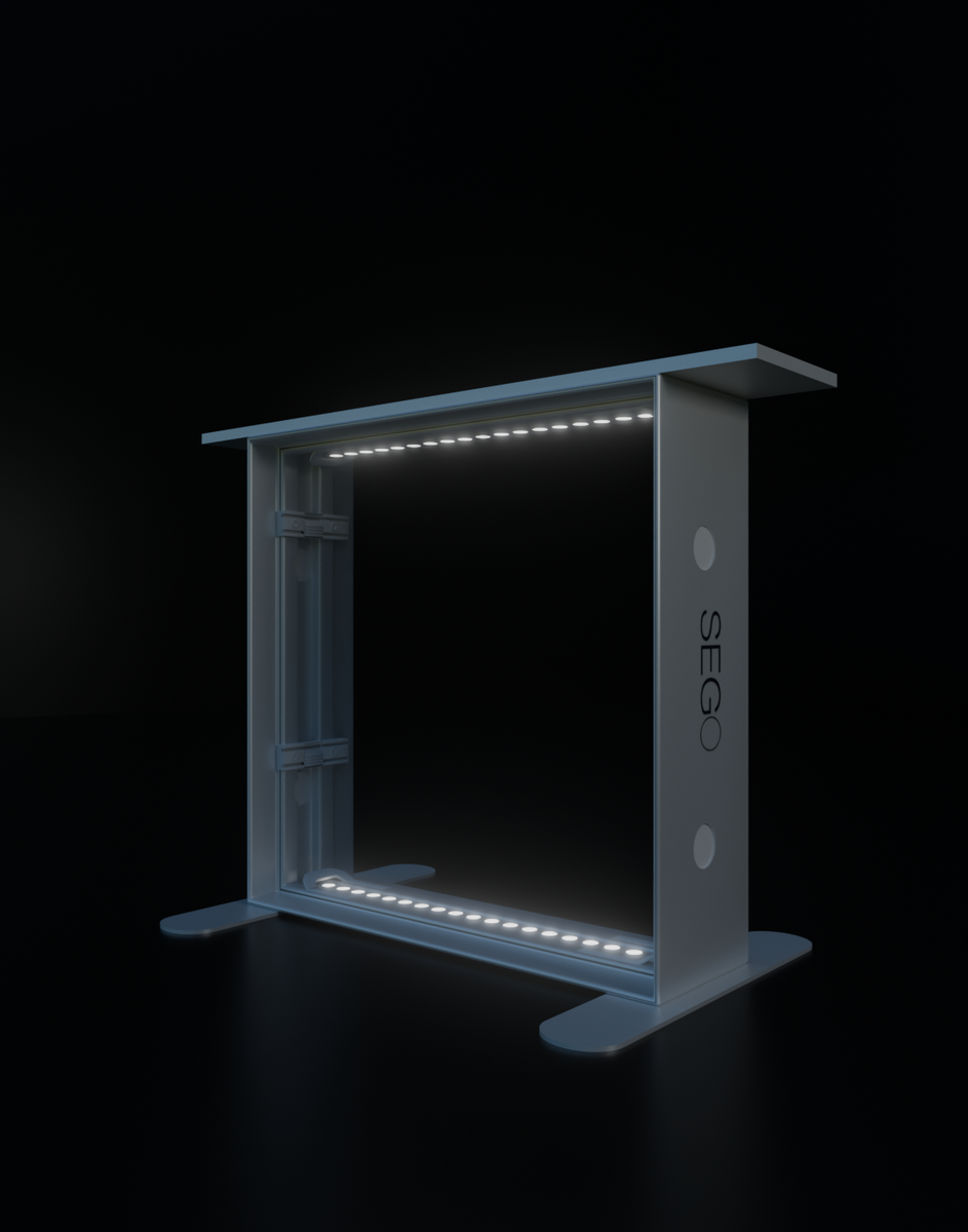 SEGO Lightbox Counter - 3.3ft x 3.3ft | Custom Backlit Display Counter ...