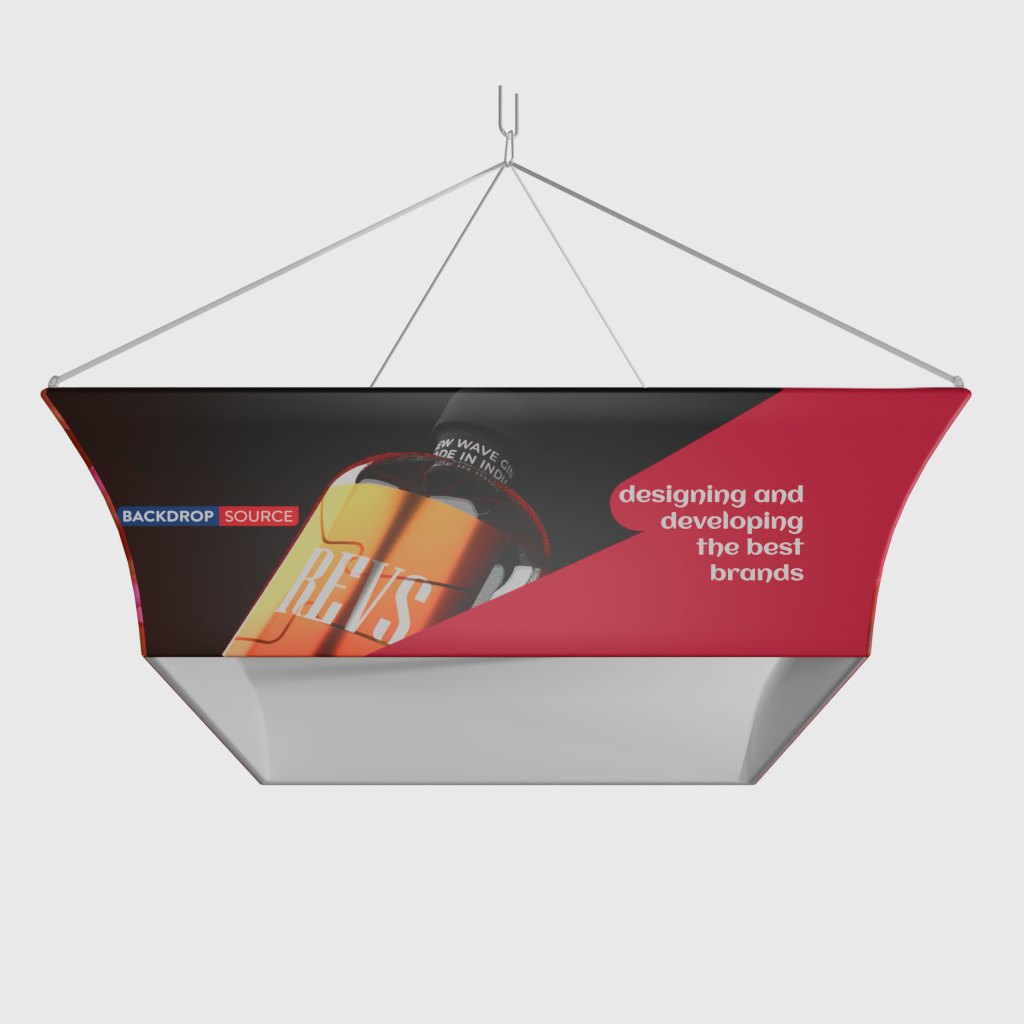 Tapered Square Hanging Display | Overhead Trade Show Banner USA ...