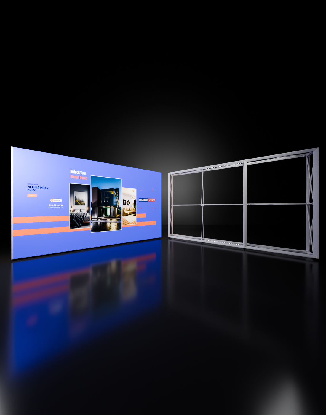 Backlit SEG Pop-Up Straight Display – Backdropsource