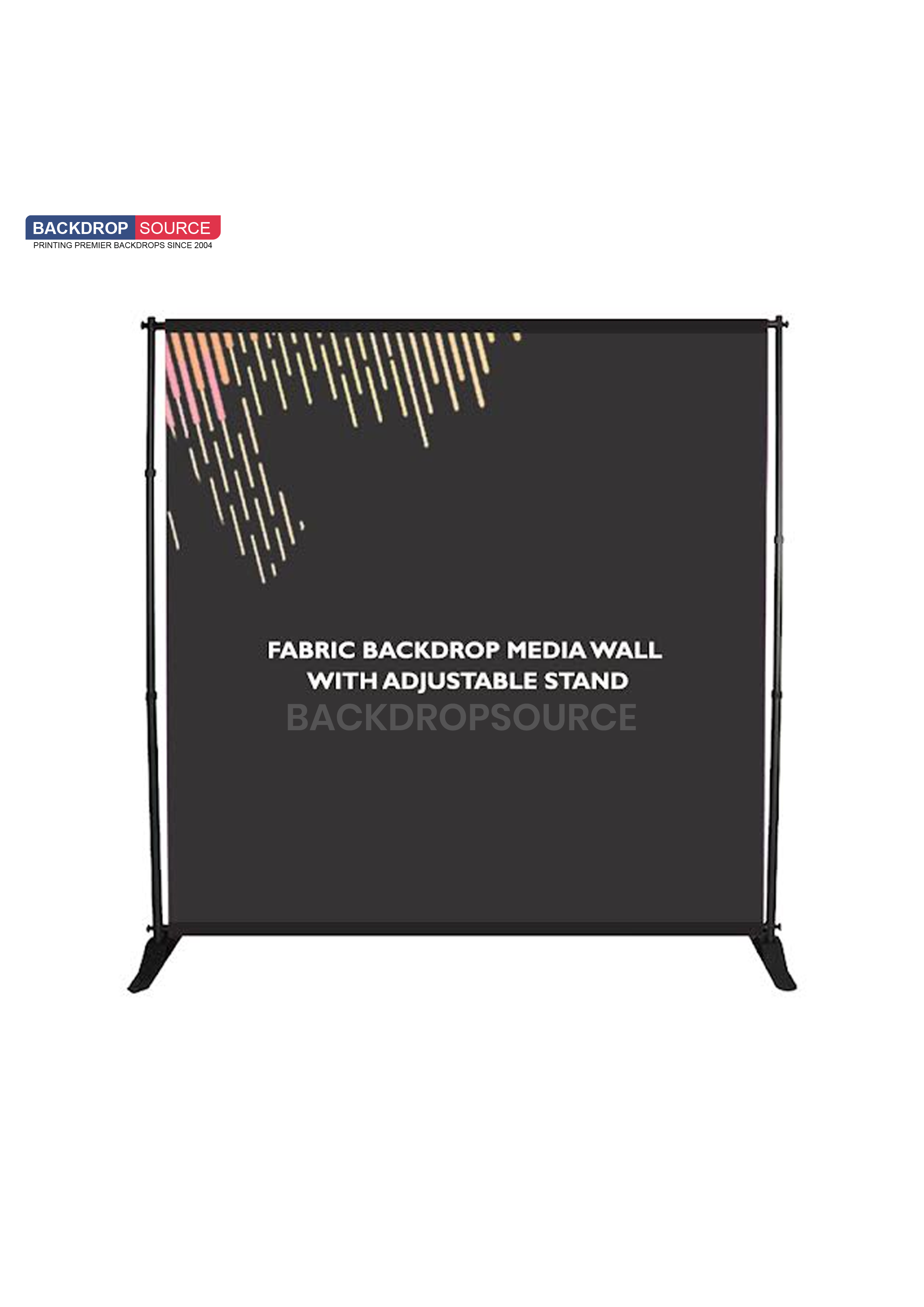 Adjustable Fabric Media Wall Backdrop with Stand – Backdropsource