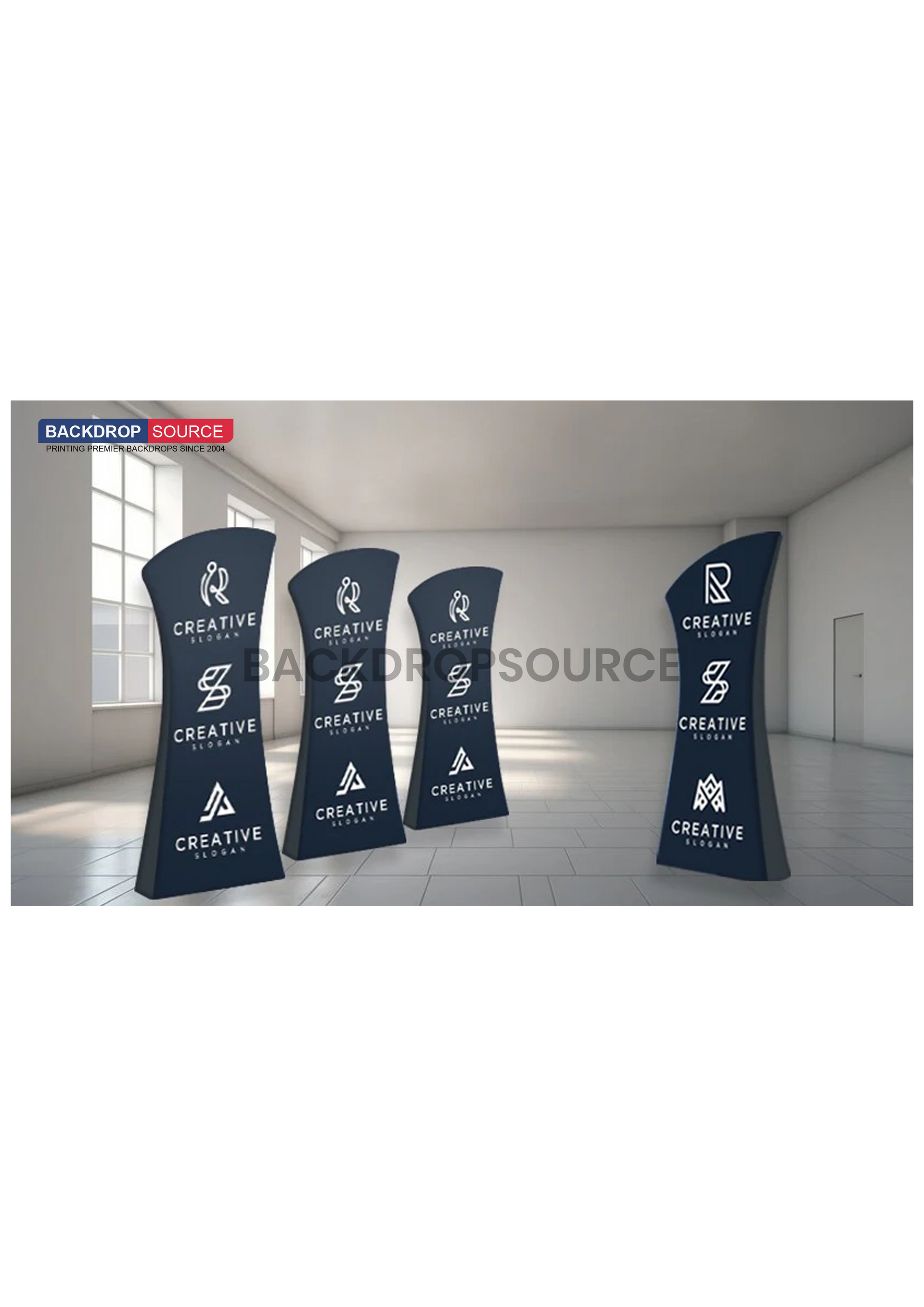 Angled Top Fabric Banner Stand - Digital Printing Backdrop – Backdropsource