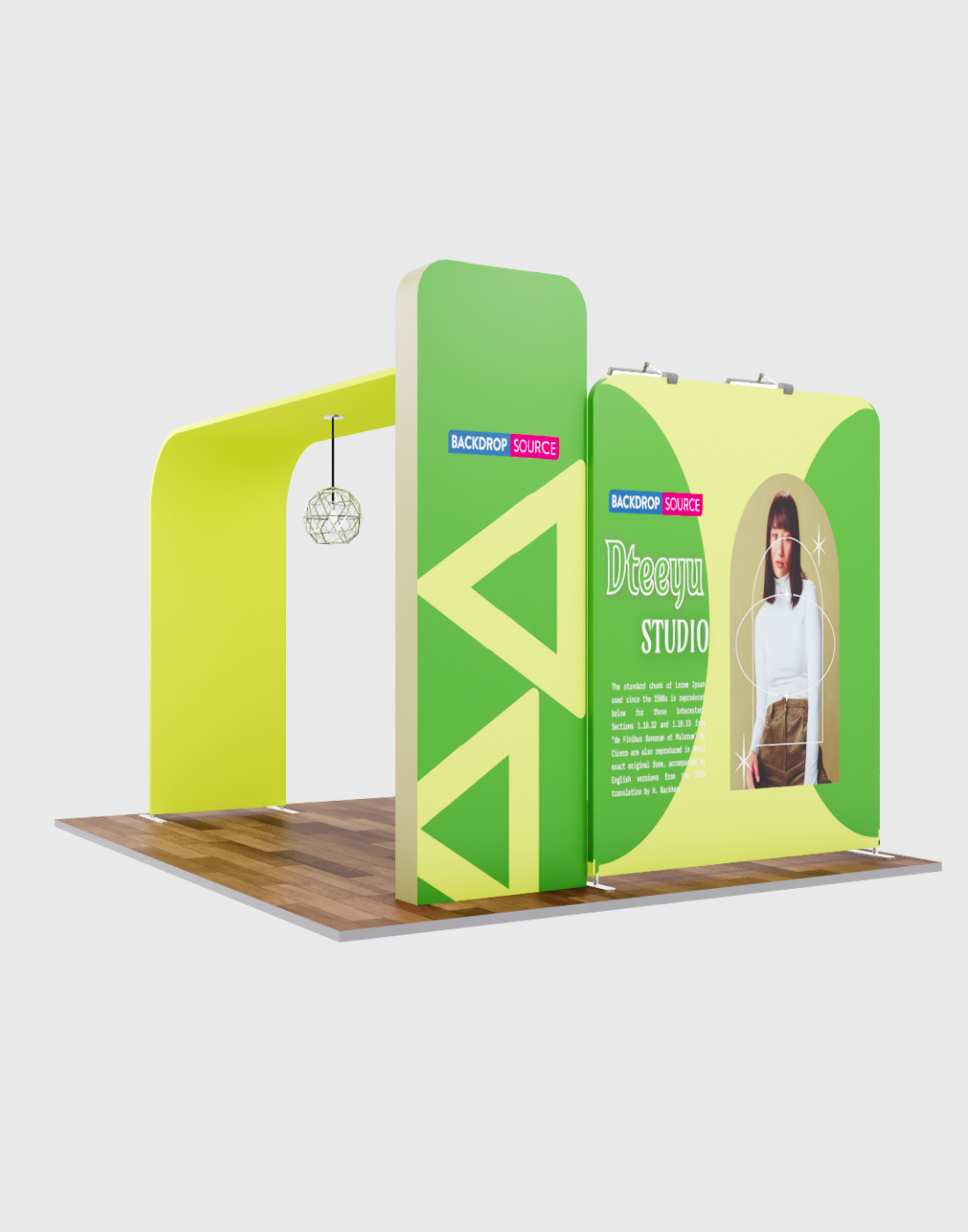 Premium Modular L-Arch TV Display Kit | 10ft Wide Trade Show Booth ...