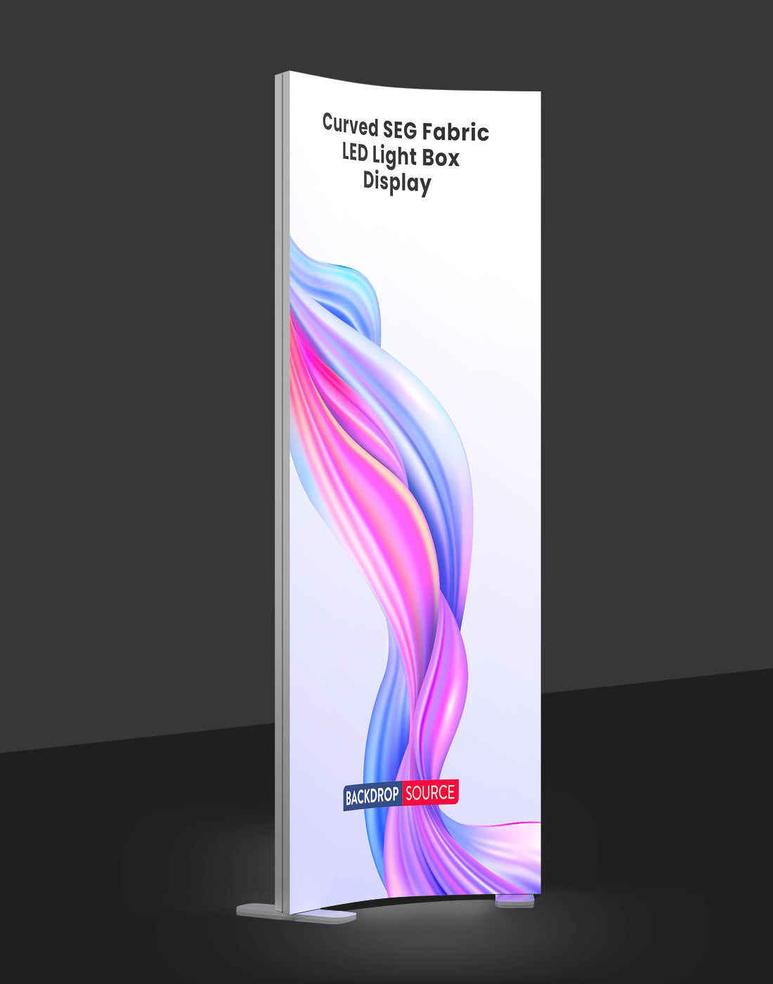 Curved SEG Fabric LED Light Box Display | Backlit Curved Display USA ...