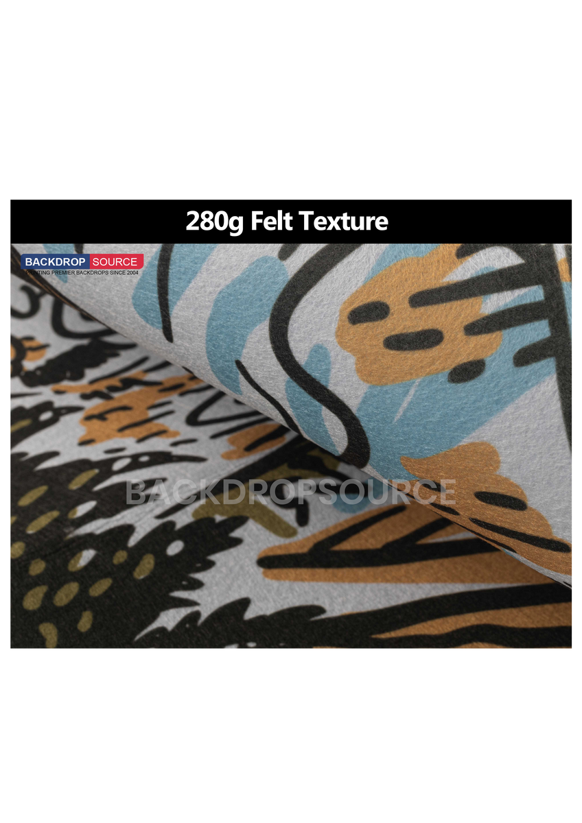 Felt Polyester Fabric Printing 280 gsm | Durable Custom Fabric Banners ...