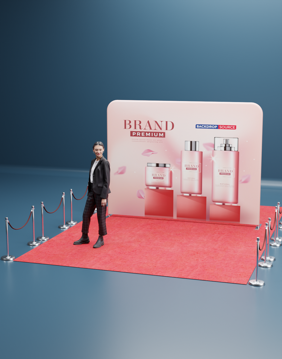 Media Wall with Accessories | Custom Backdrops & Display Solutions USA ...
