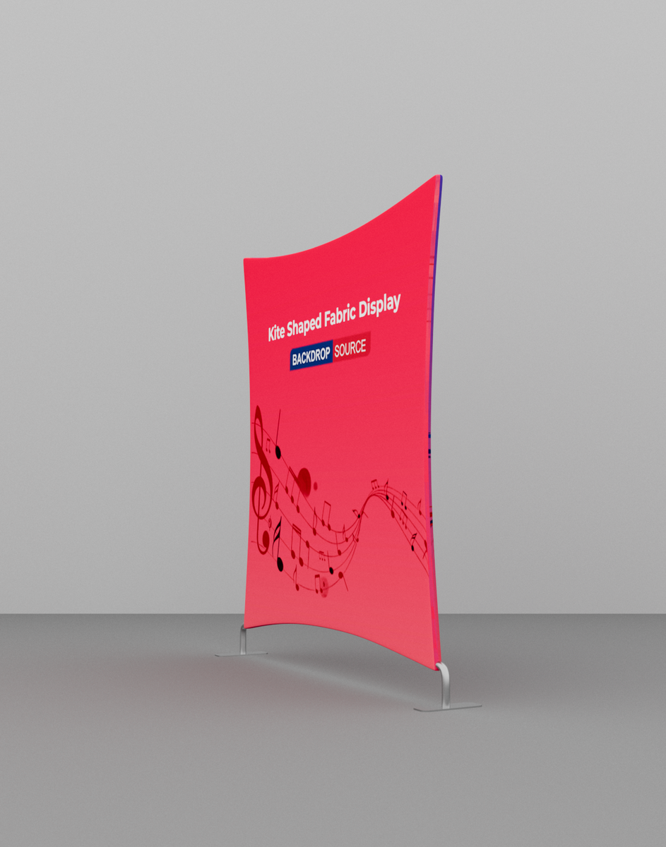 Kite-Shaped Fabric Displays | Custom Trade Show Booths USA – Backdropsource