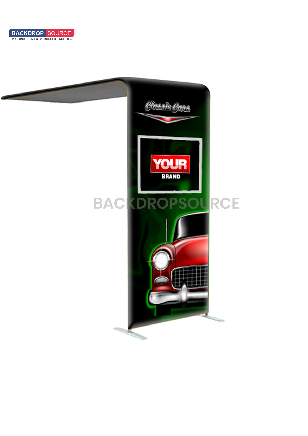L-Shaped Exhibition Arch with TV Support – Versatile Trade Show Display ...