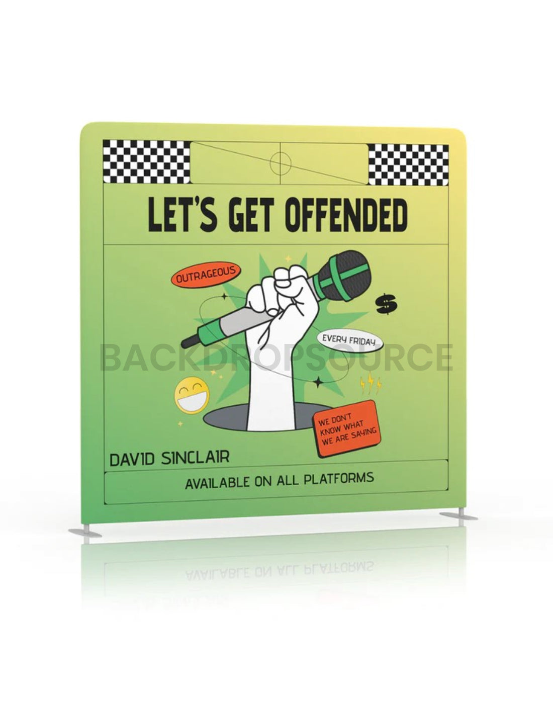 Podcast Studio Backdrop – Backdropsource