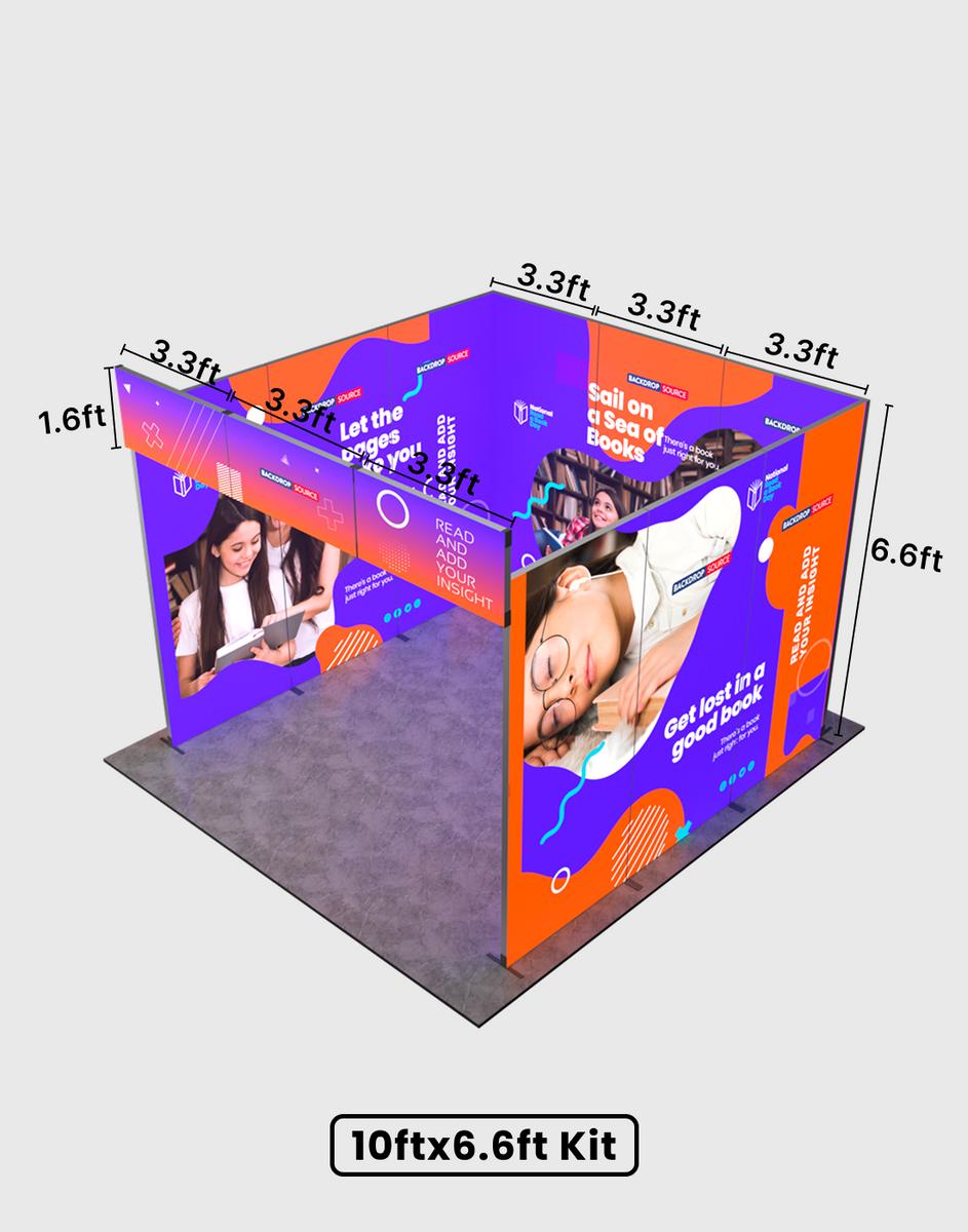 Foldable SEG Trade Show Display – Model 10 | Portable Exhibit USA ...