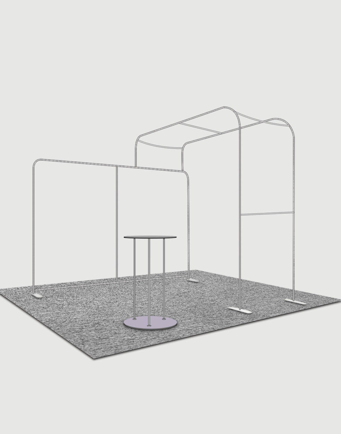 10ft Wide Modular L Arch TV Display Exhibition Booth Kit – Backdropsource