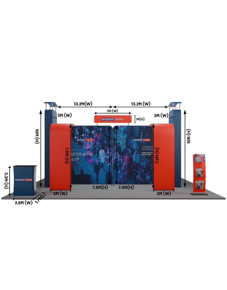 20x20 Modular Booth Kit – Model 04 | Custom Exhibit Display USA ...