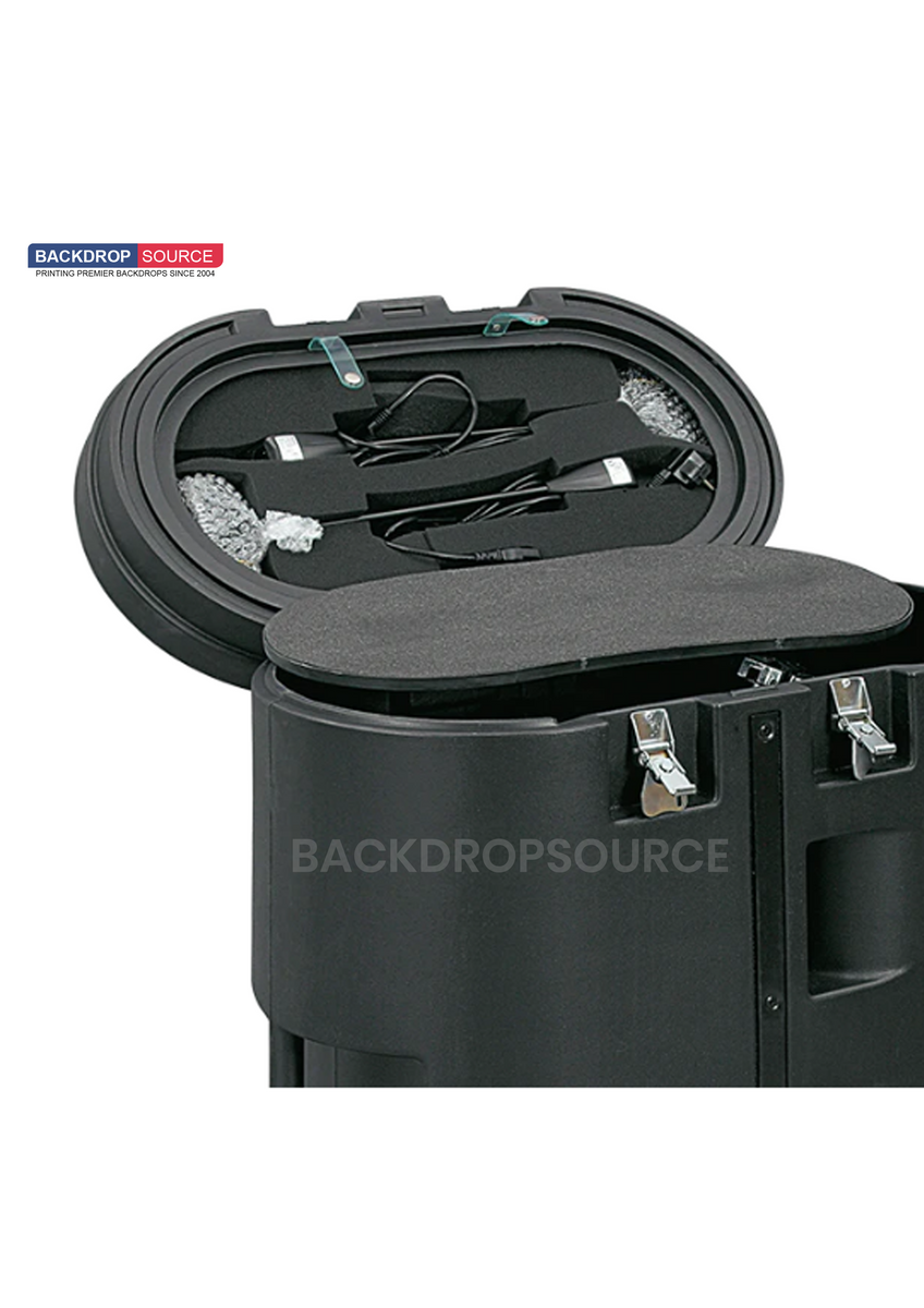 Oval Hard Carry Case – Fits 20ft Display Kits Securely – Backdropsource