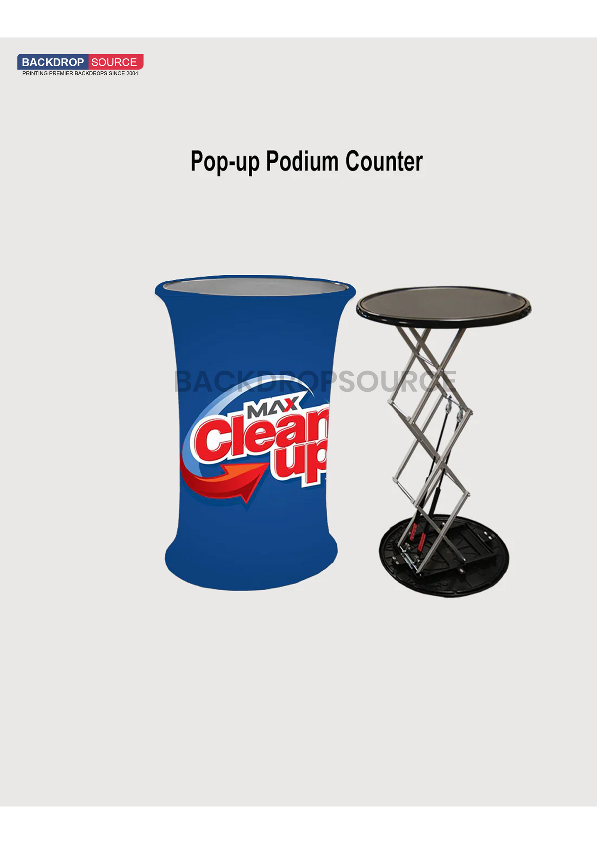 Pop Up Podium Counter USA | Trade Show Display Counters – Backdropsource