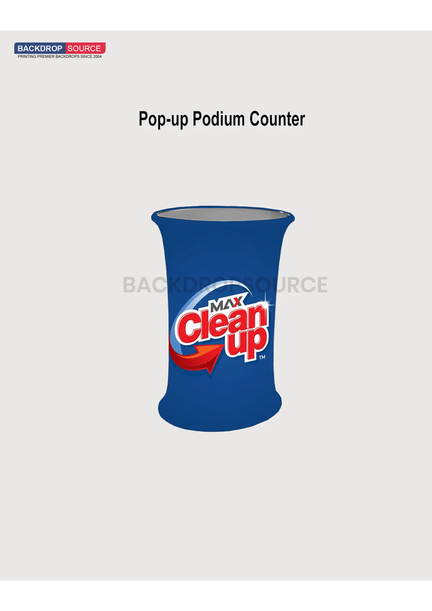 Pop Up Podium Counter USA | Trade Show Display Counters – Backdropsource