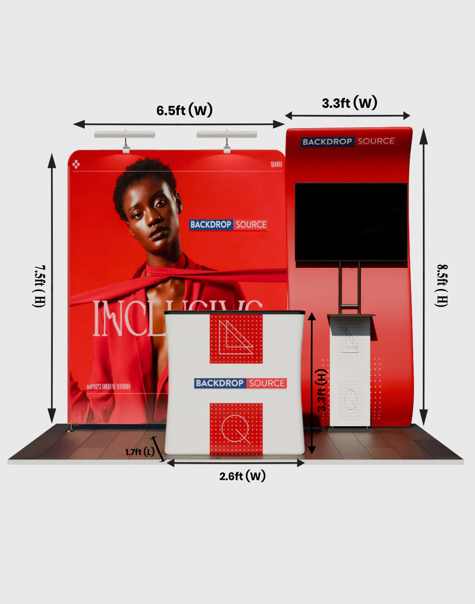 10x10 Portable Exhibit Display – Model 10 | Trade Show USA – Backdropsource