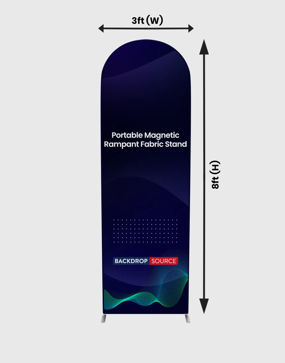 Portable Magnetic Rampant Fabric Stand – Easy Setup & Durable Design ...