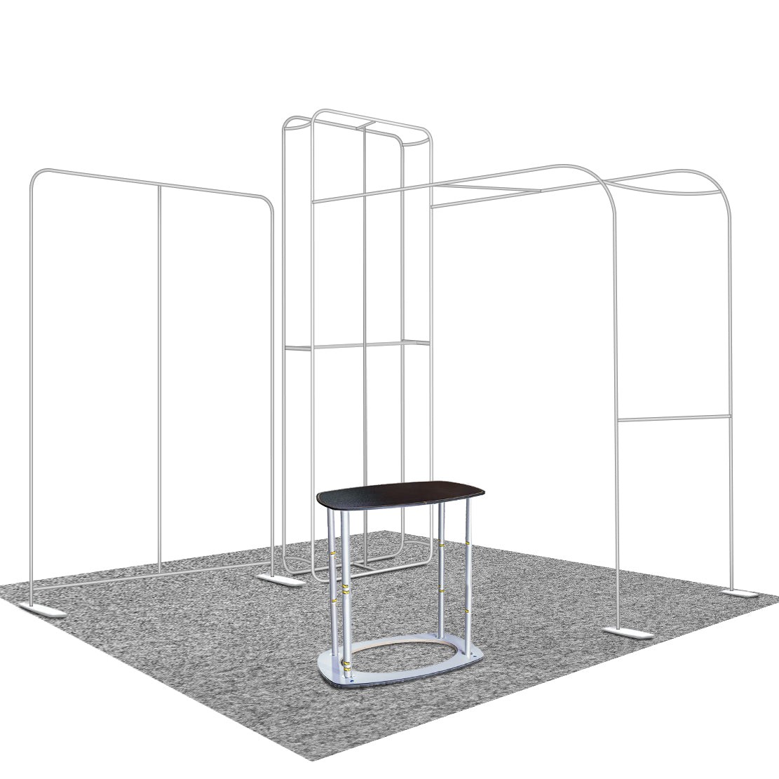 Premium Modular L Arch TV Display Exhibition Booth Kit – Backdropsource