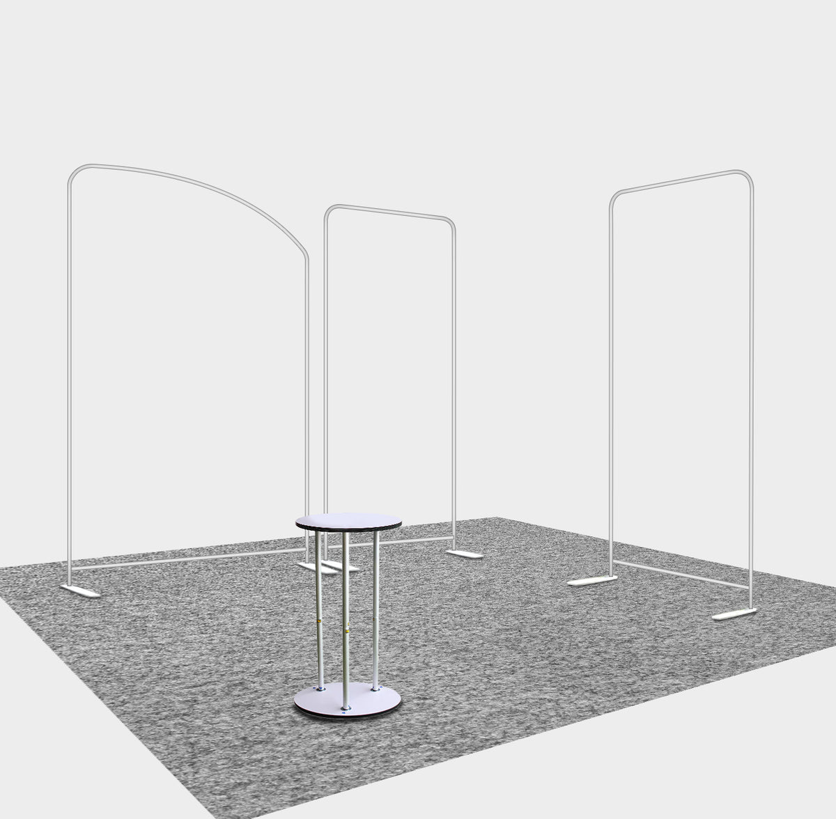 10ft Wide Premium TV Display Modular Exhibition Booth Kit – Backdropsource