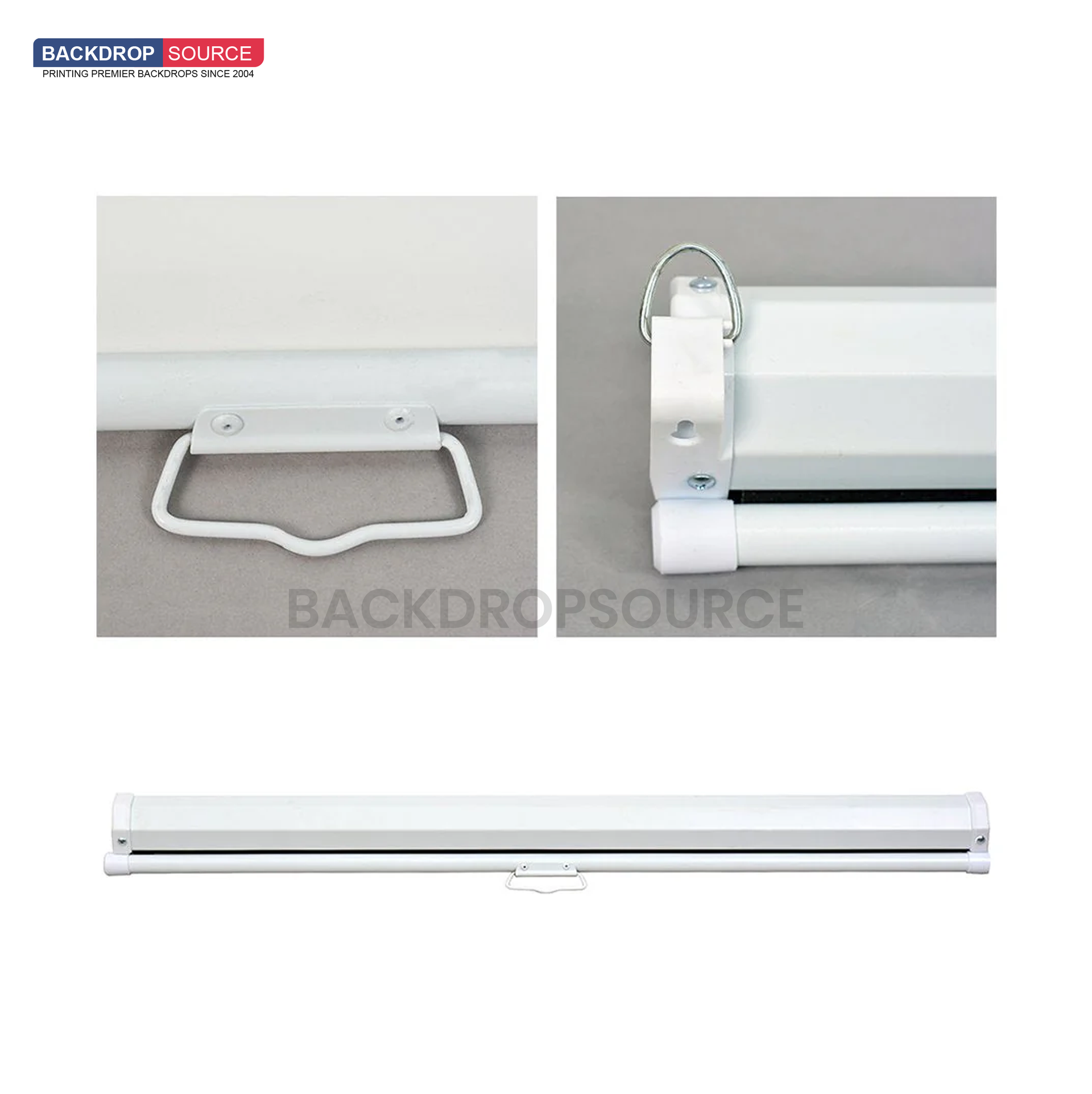 Retractable Wall Hanging Backdrop with Clamps – Backdropsource