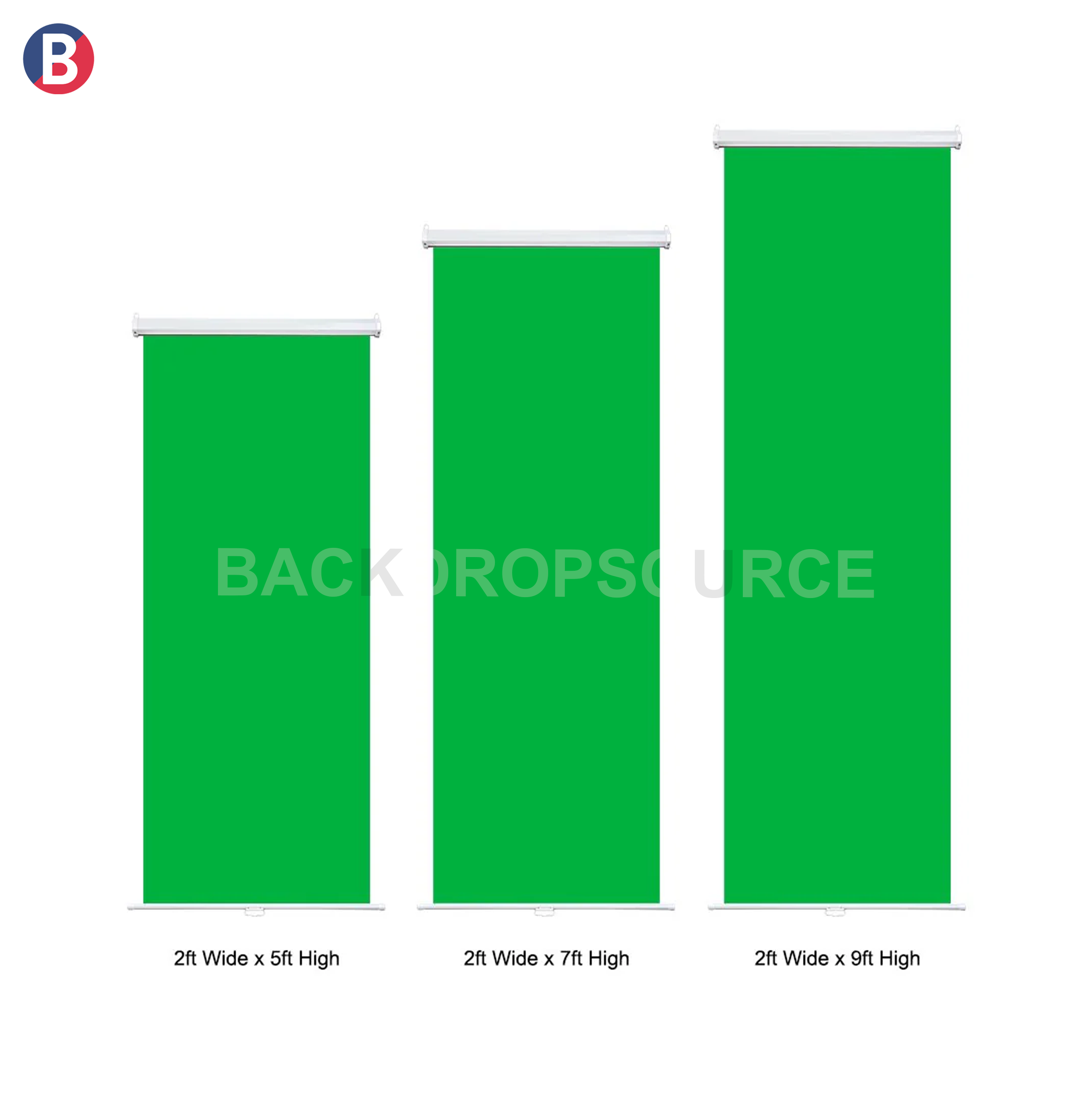 Retractable Wall Hanging Backdrop with Clamps – Backdropsource