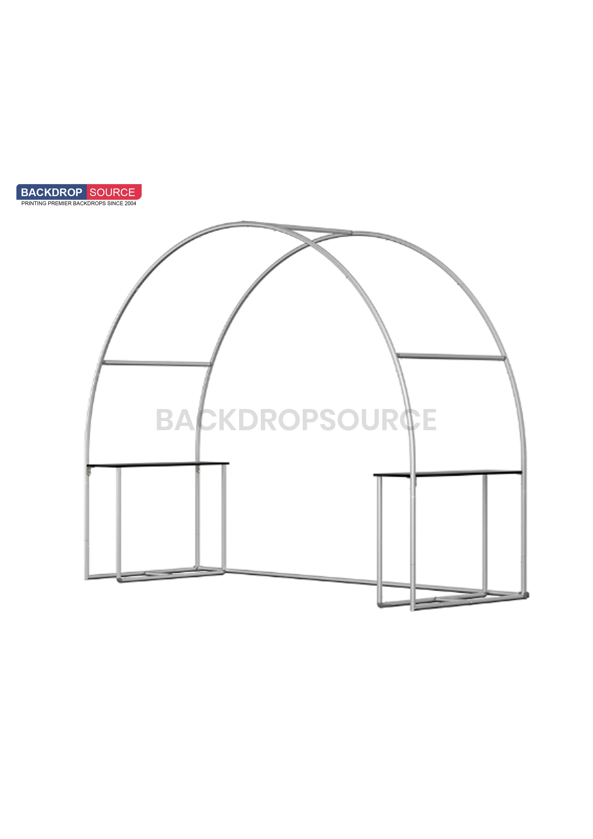 Round Arch Trade Show Booth with Built-In Shelf USA | Exhibition ...