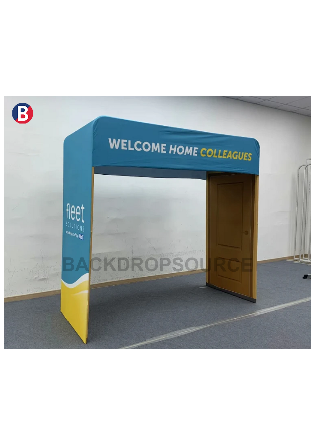 Square Fabric Arch Entrance with Top Header USA | Trade Show Display ...