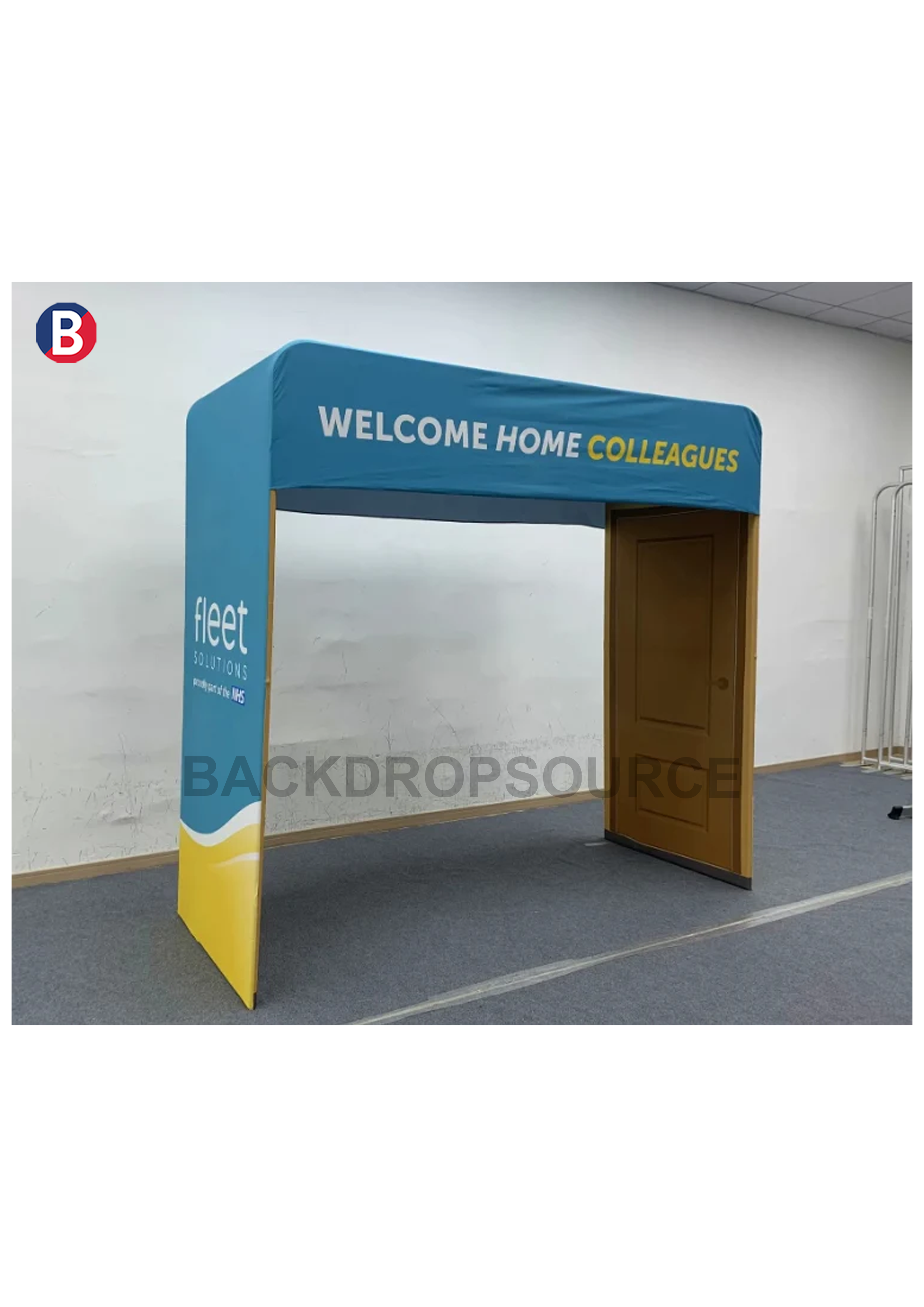 Square Fabric Arch Entrance with Top Header USA | Trade Show Display ...