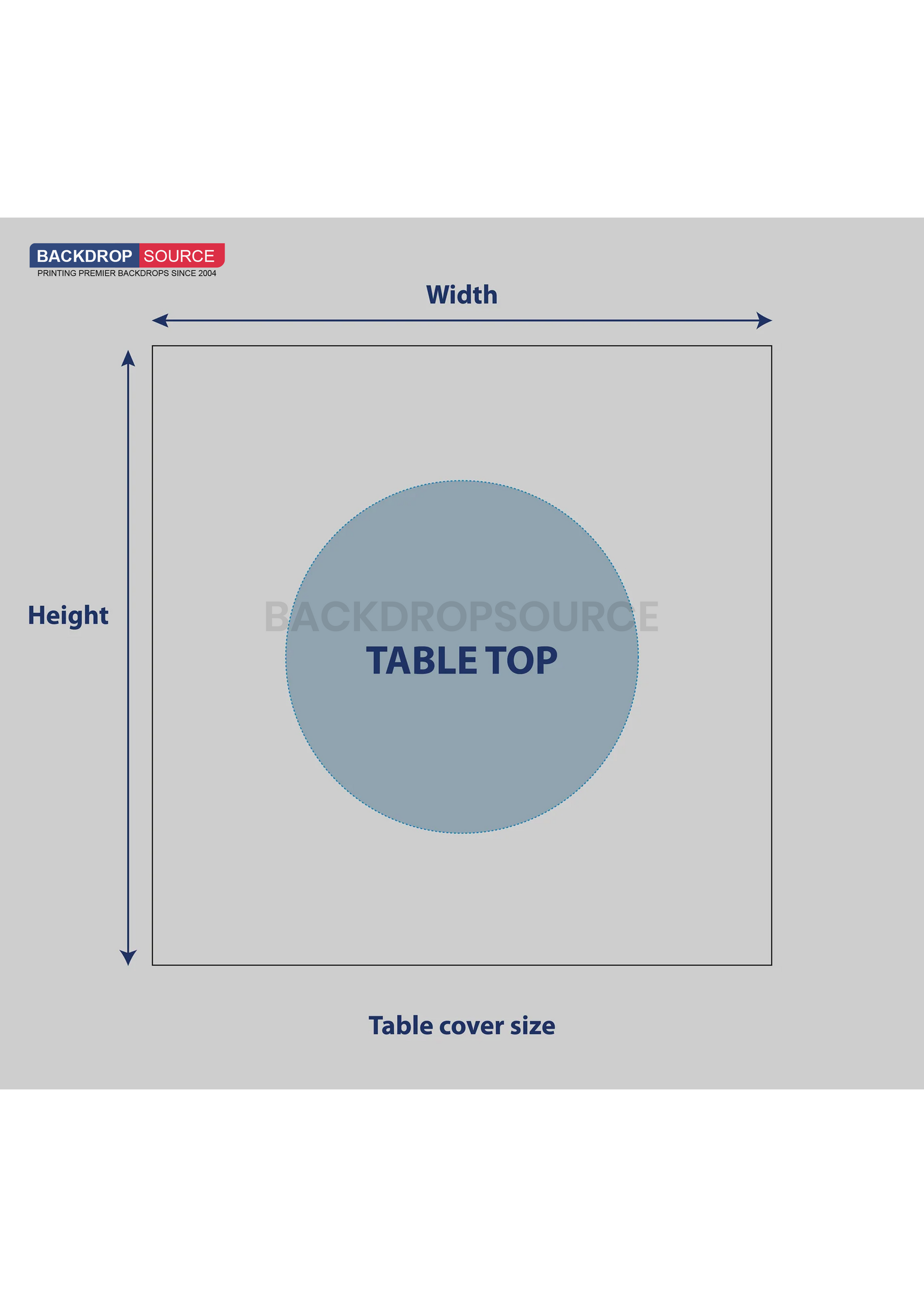 Square Table Covers | Custom Printed Tablecloths for Events USA ...
