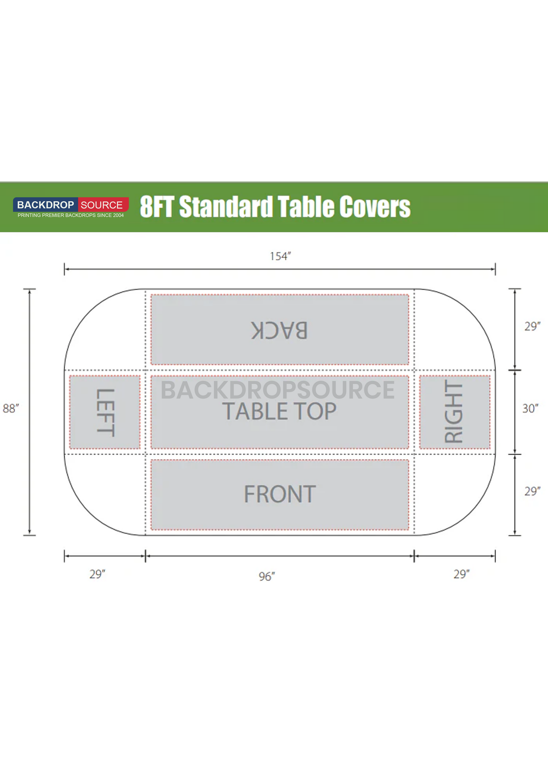 Standard Table Covers | Custom Printed Event Tablecloths USA ...