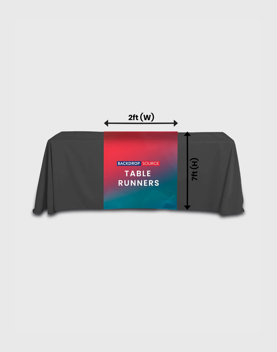 Custom Table Runner | Branded Table Top Display USA – Backdropsource