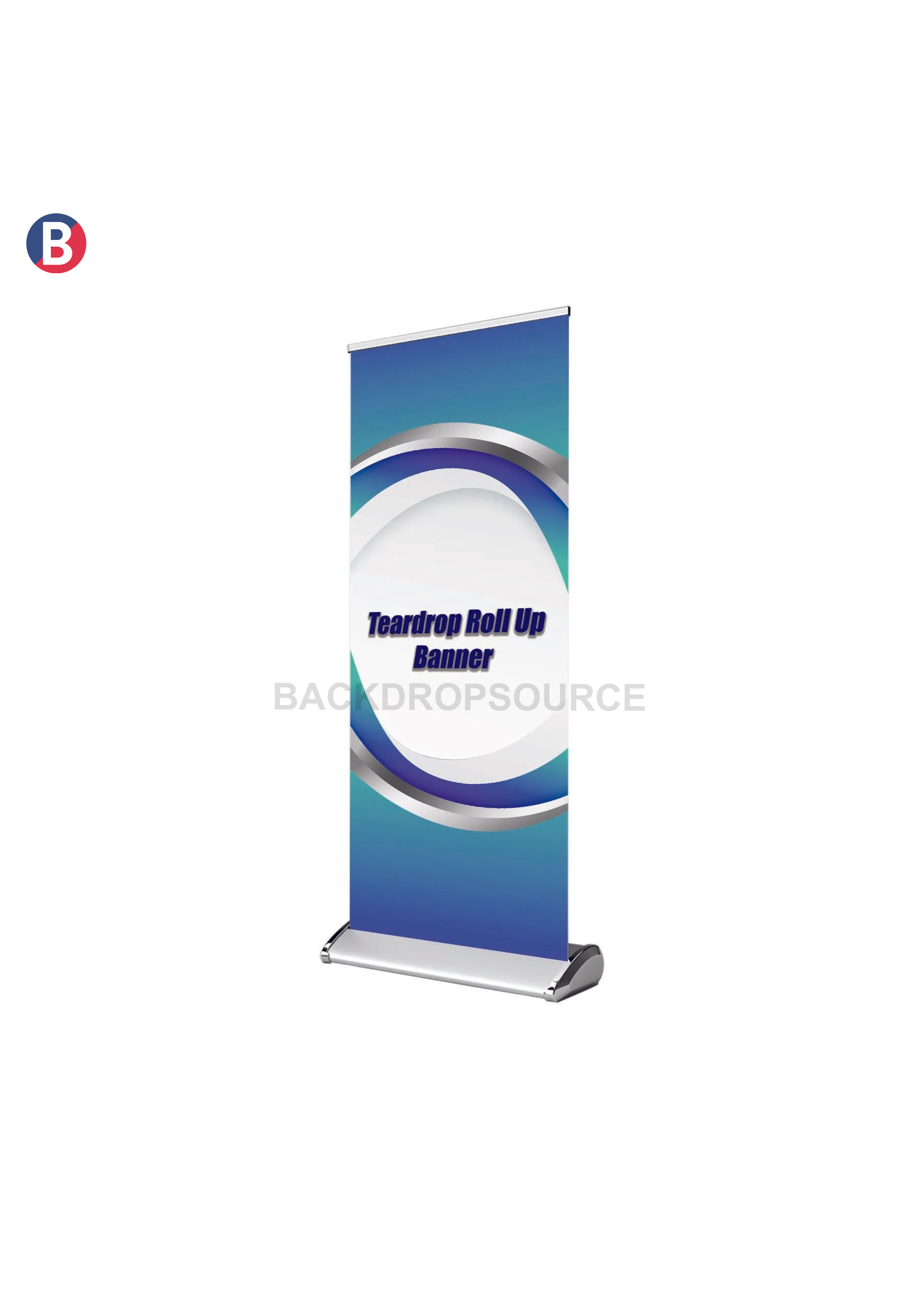 Teardrop Roll Up Retractable Banner – Backdropsource