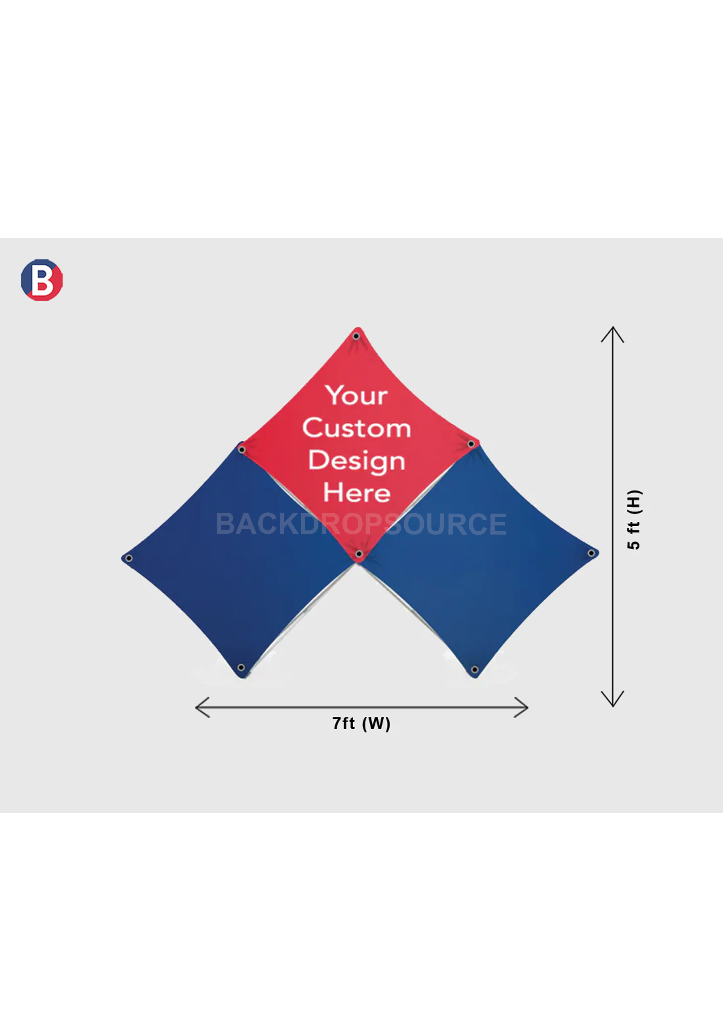 Triangular Pop up Geometrix Grid Display for Events – Backdropsource
