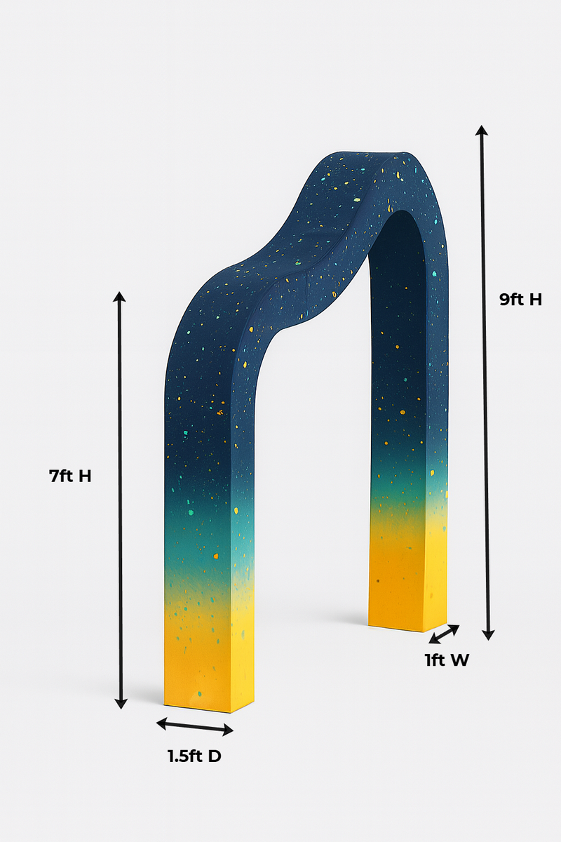 3D Curved Wave Arch Backdrop | Portable Fabric Display USA – Backdropsource