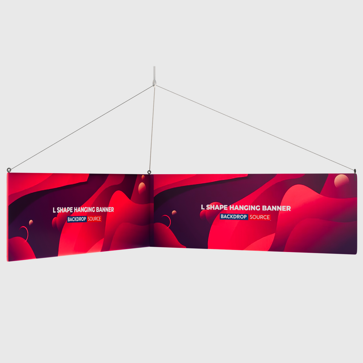 L Shape Hanging Banner | Unique Overhead Trade Show Display USA ...