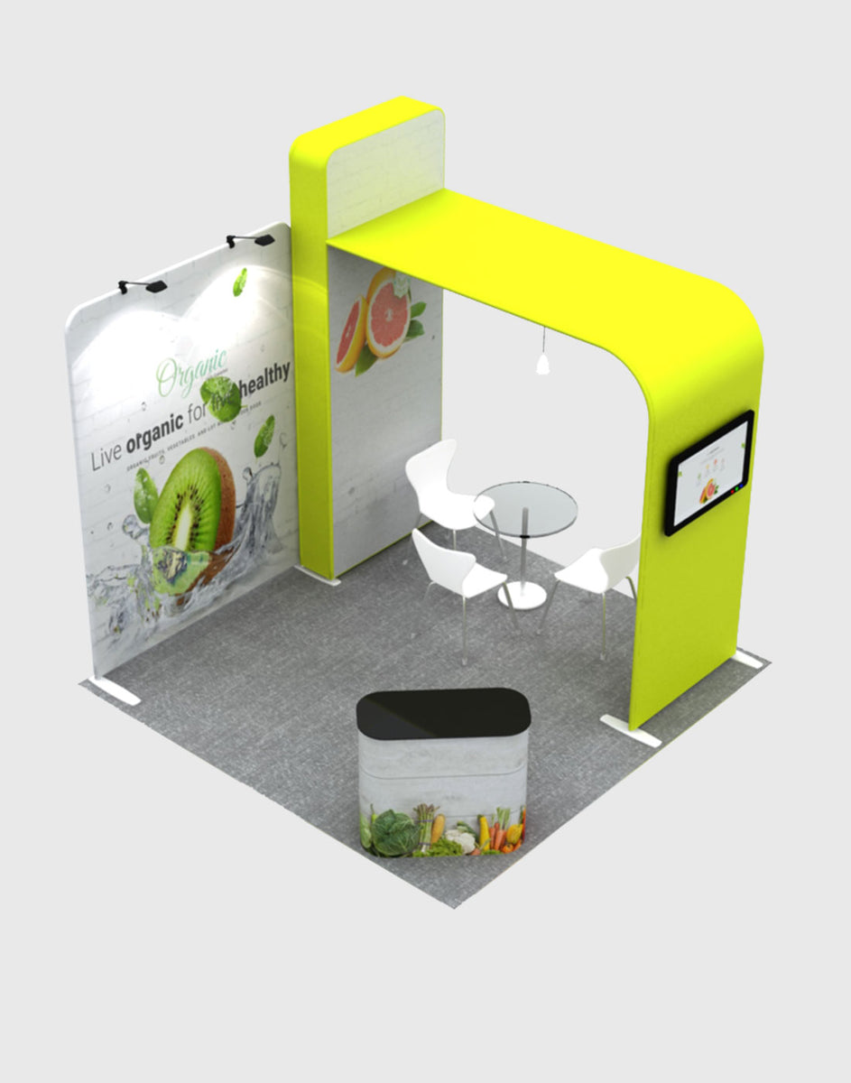 Premium Modular L Arch TV Display Exhibition Booth Kit – Backdropsource