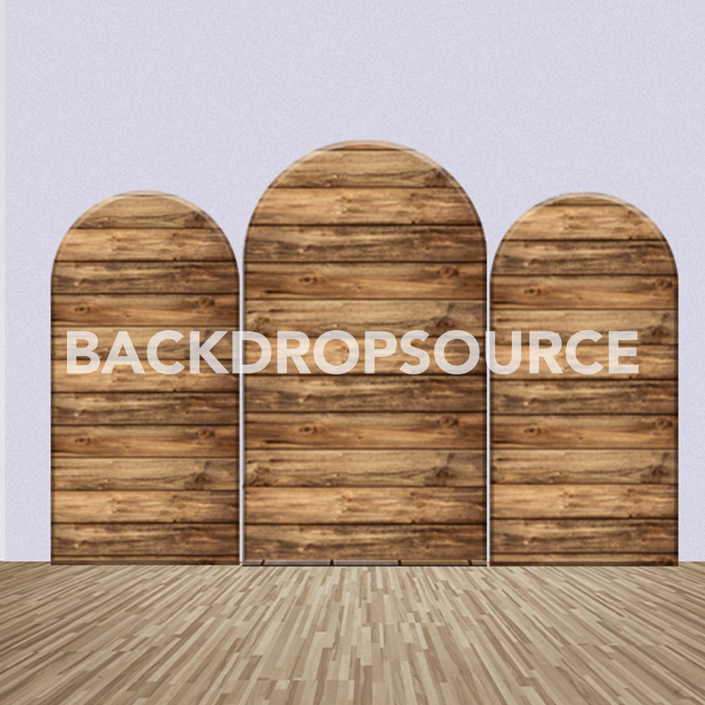 Wooden Themed Party Backdrop | Backdropsource