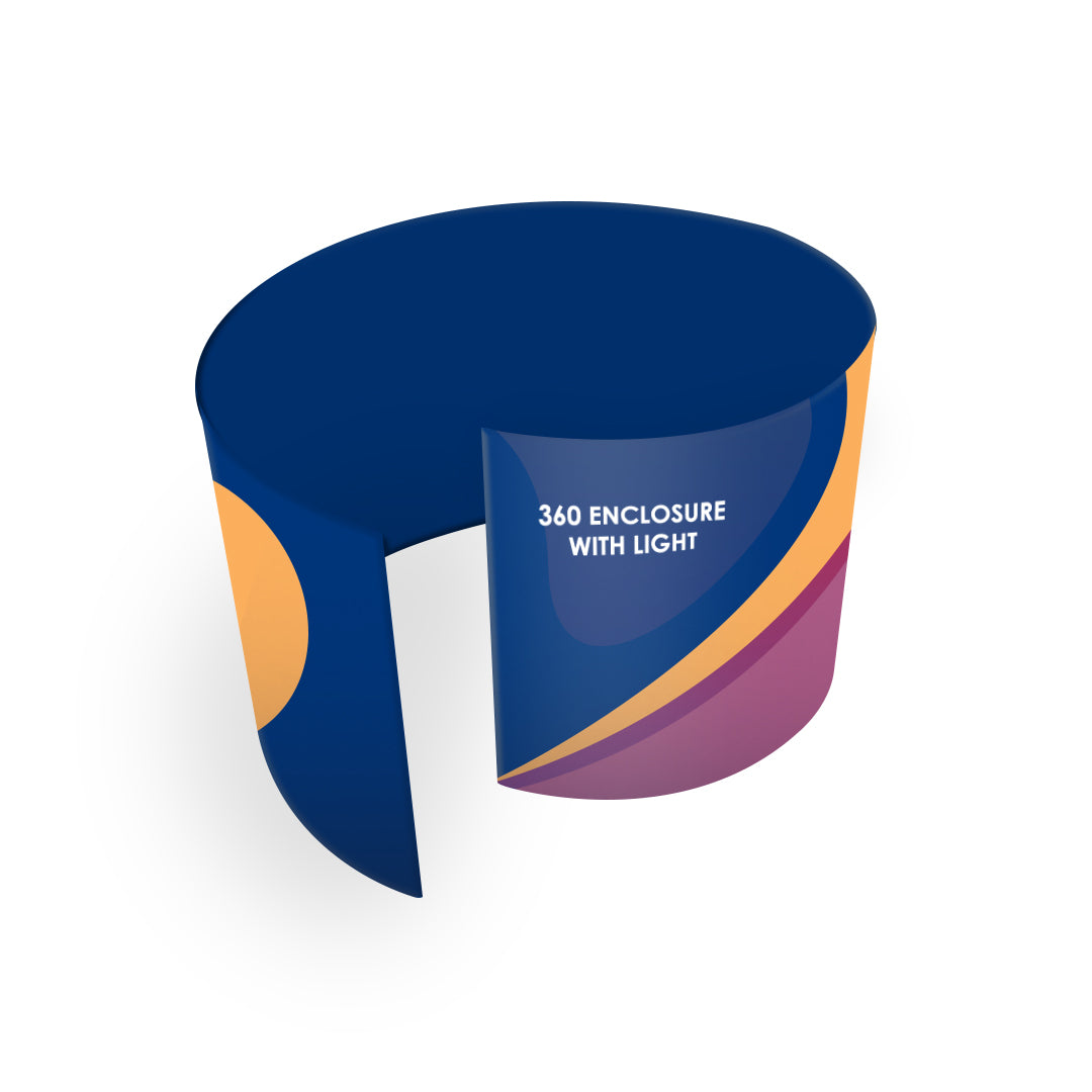 360° Photo Booth Enclosure Backdrop with LED Light – Backdropsource