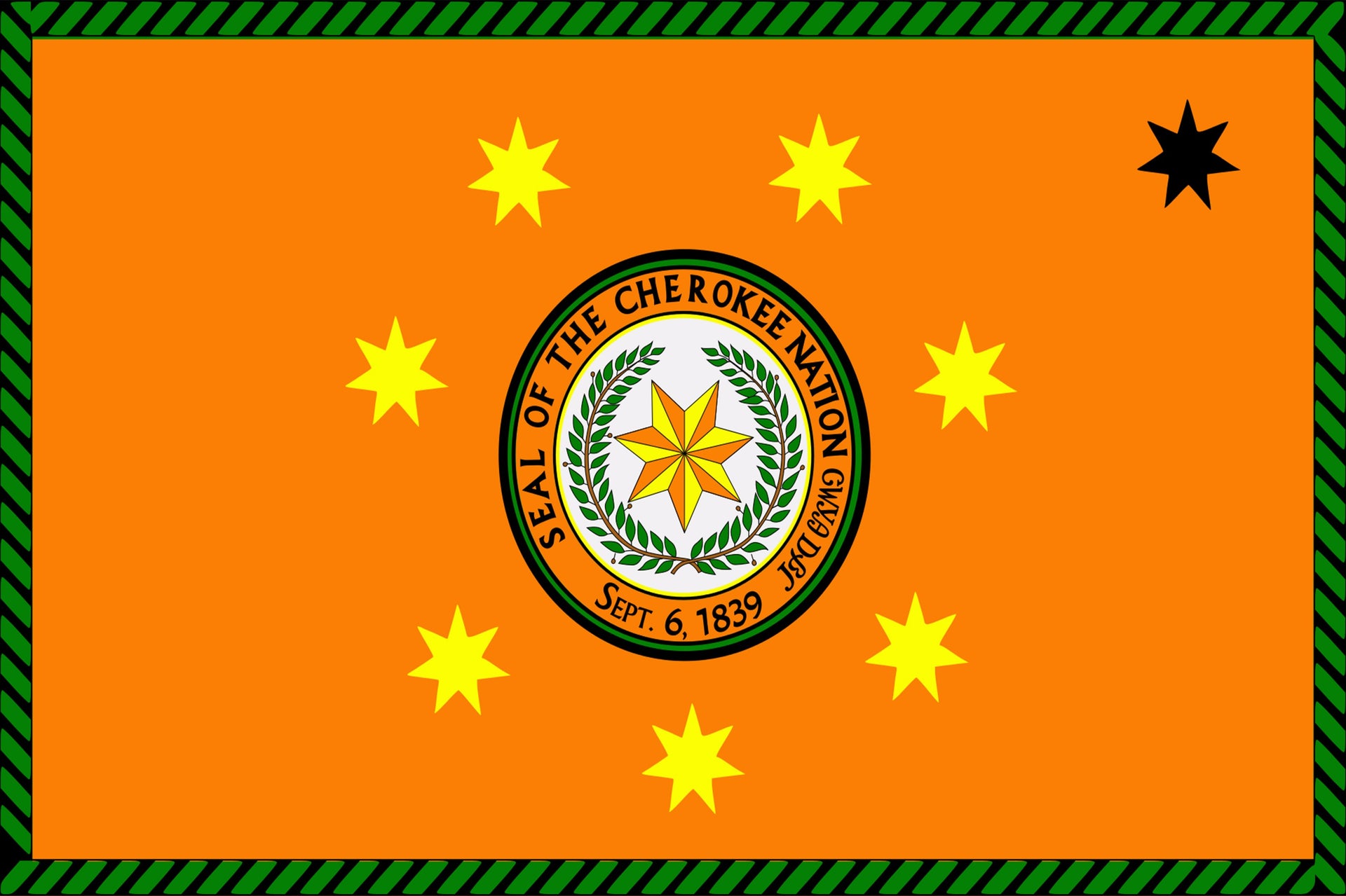 Cherokee Nation Flag – Backdropsource