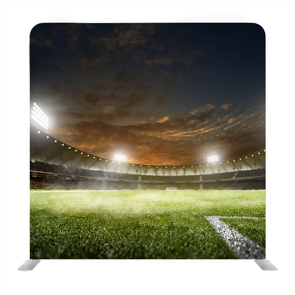 Evening Stadium Arena Soccer Field Tension Backdrop – Backdropsource