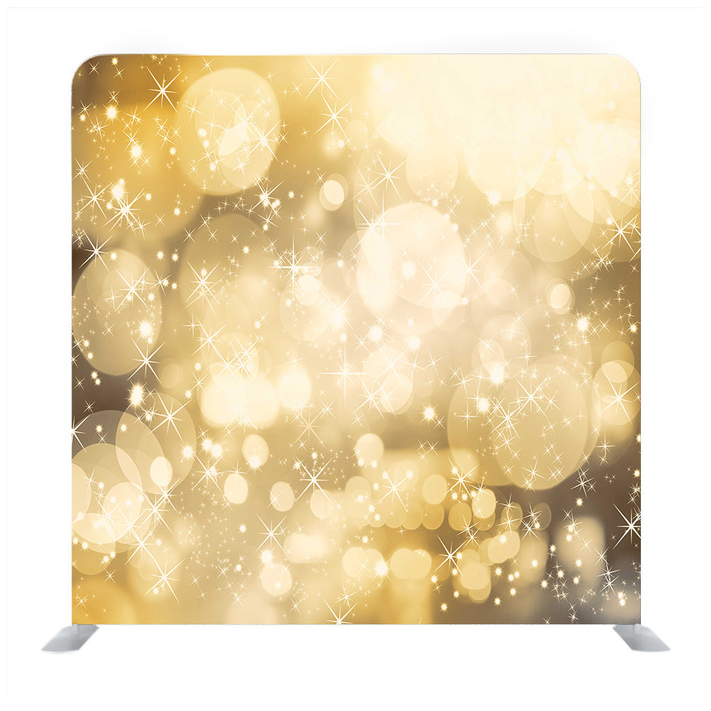 Gold Star and Bubbles Tension Fabric Media Backdrop – Backdropsource