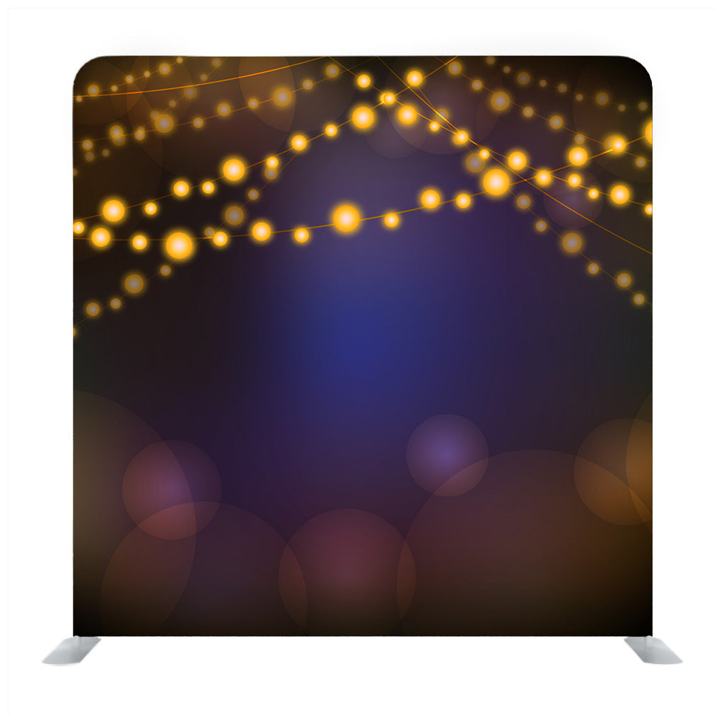 Hanging Lights Home Decor Tension Fabric Media Wall Backdrop ...