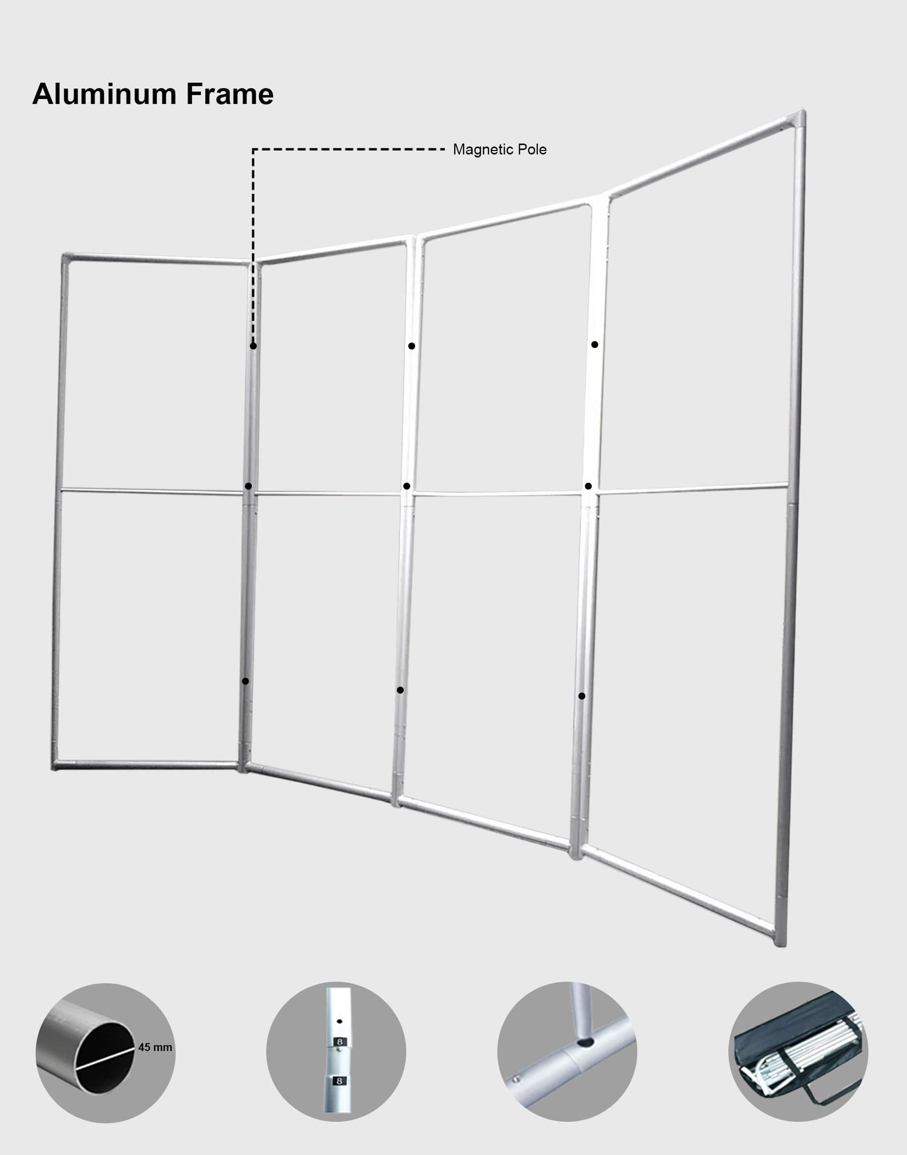 Magnetic Partition Display - 4 Panel – Backdropsource