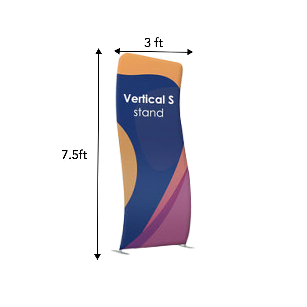 Vertical S-Shaped Fabric Banner Display | Stylish & Portable Event ...