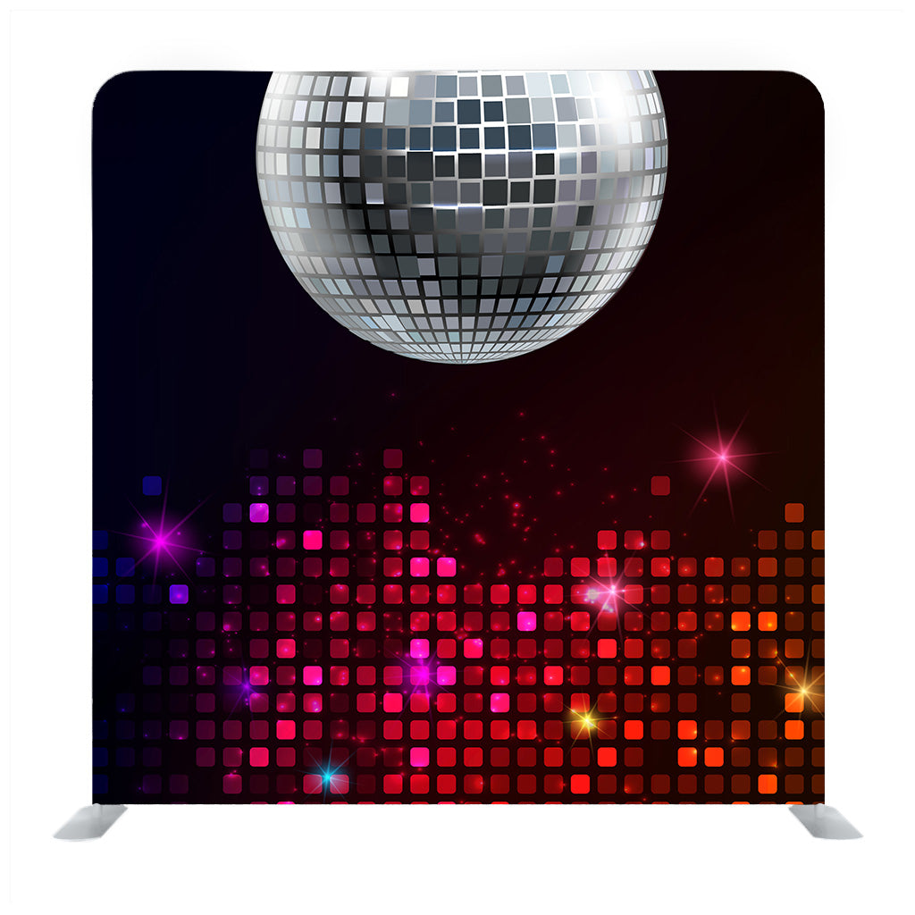 Mirror Disco Ball Tension Media Wall Backdrop – Backdropsource